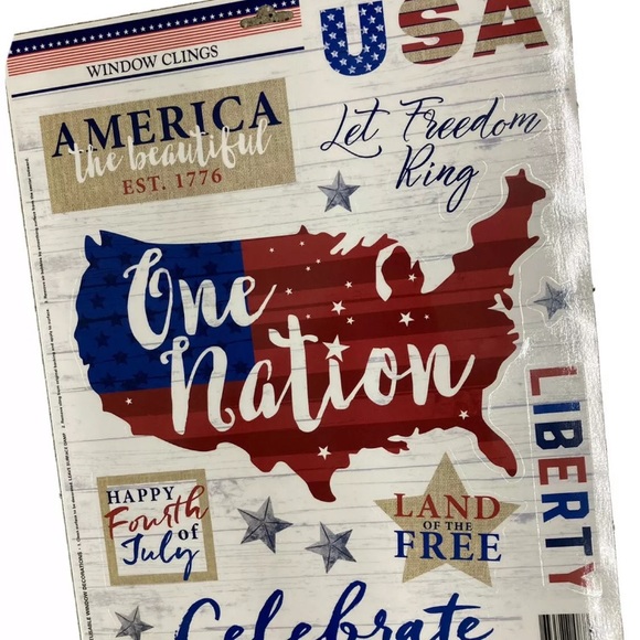 Accents | New 13 Patriotic American Usa Flag Window Clings | Poshmark